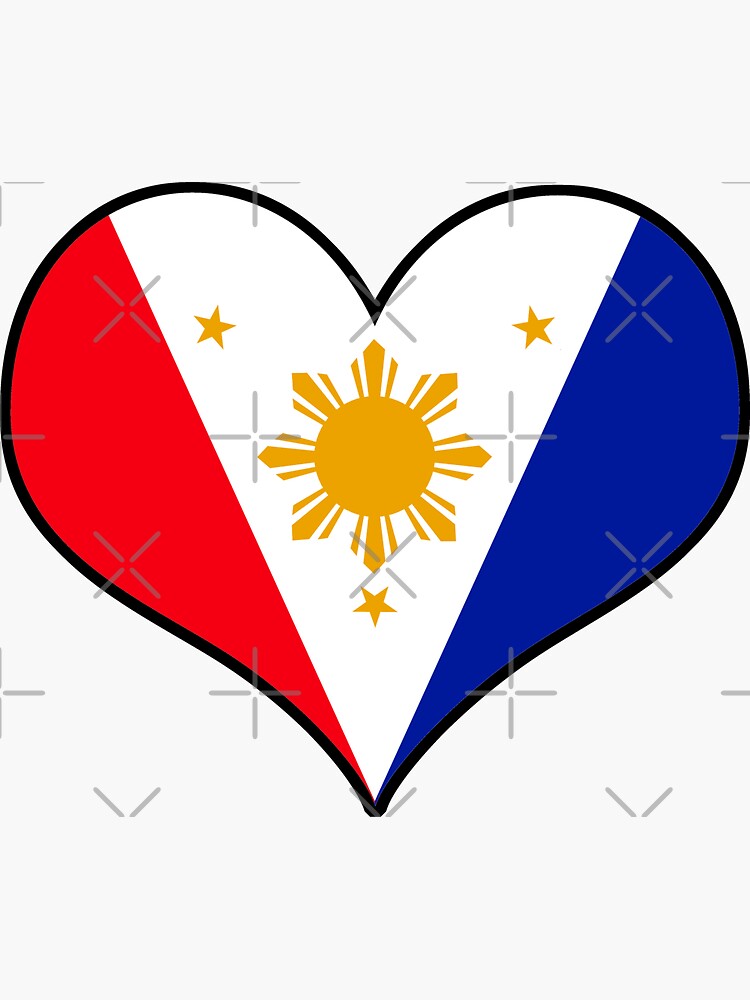 "Filipino Heart" Sticker by kayve | Redbubble