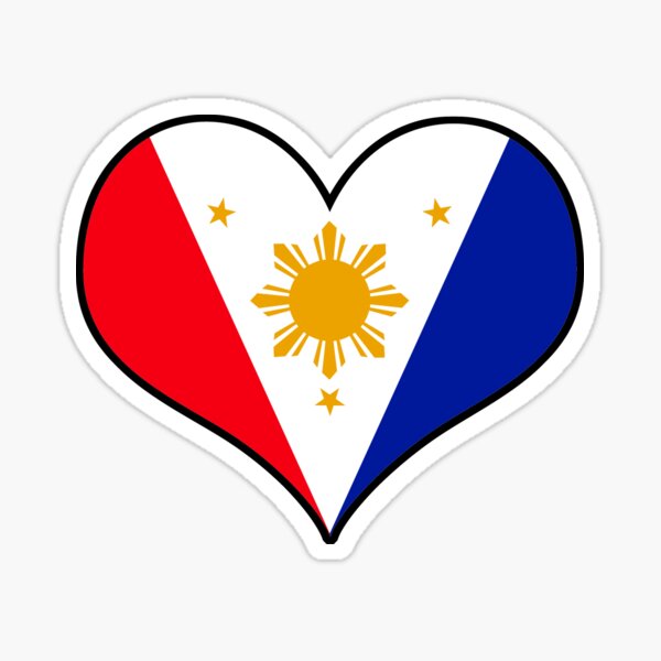 "Filipino Heart" Sticker by kayve | Redbubble