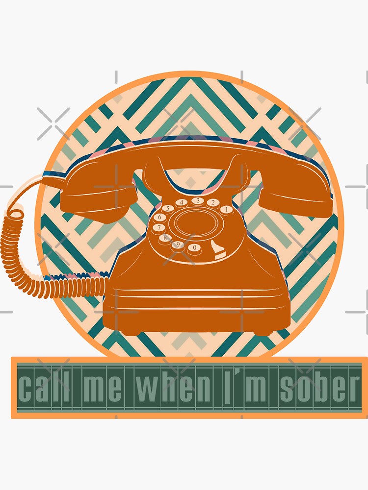 "Pop art: Call me " Sticker by pegah-sobhi | Redbubble