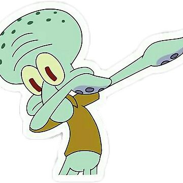 "Squidward Dab" Sticker for Sale by HolyOats | Redbubble
