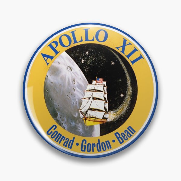 "Apollo 12 Mission Logo" Pin by Quatrosales | Redbubble