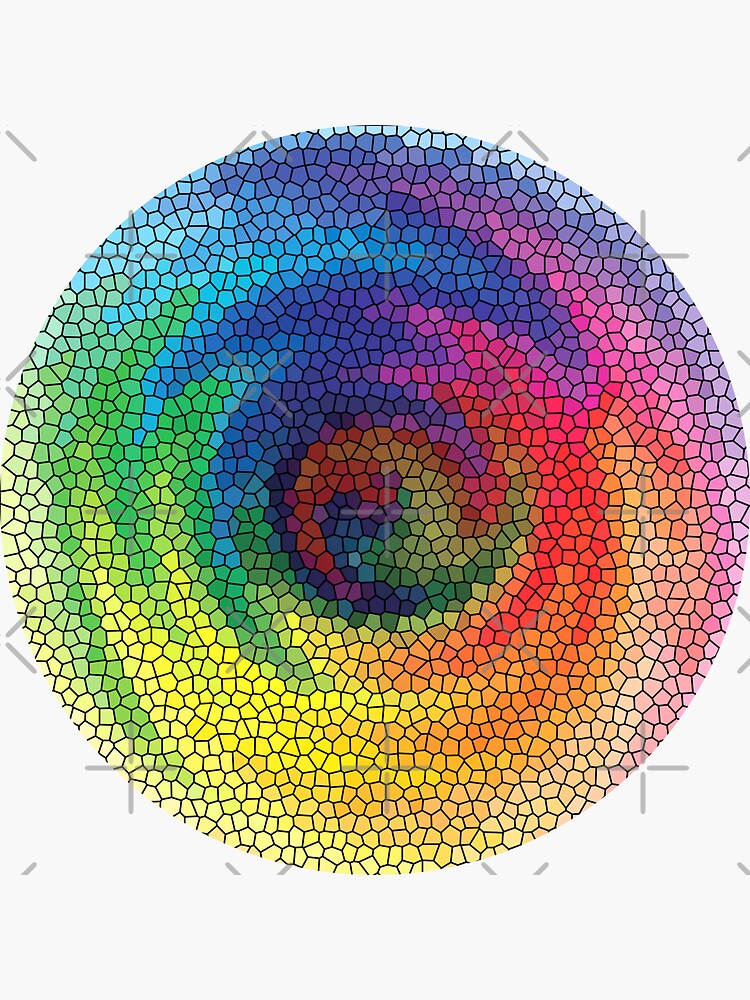 "Mosaic colors swirl color wheel - color wheel" Sticker for Sale by ...