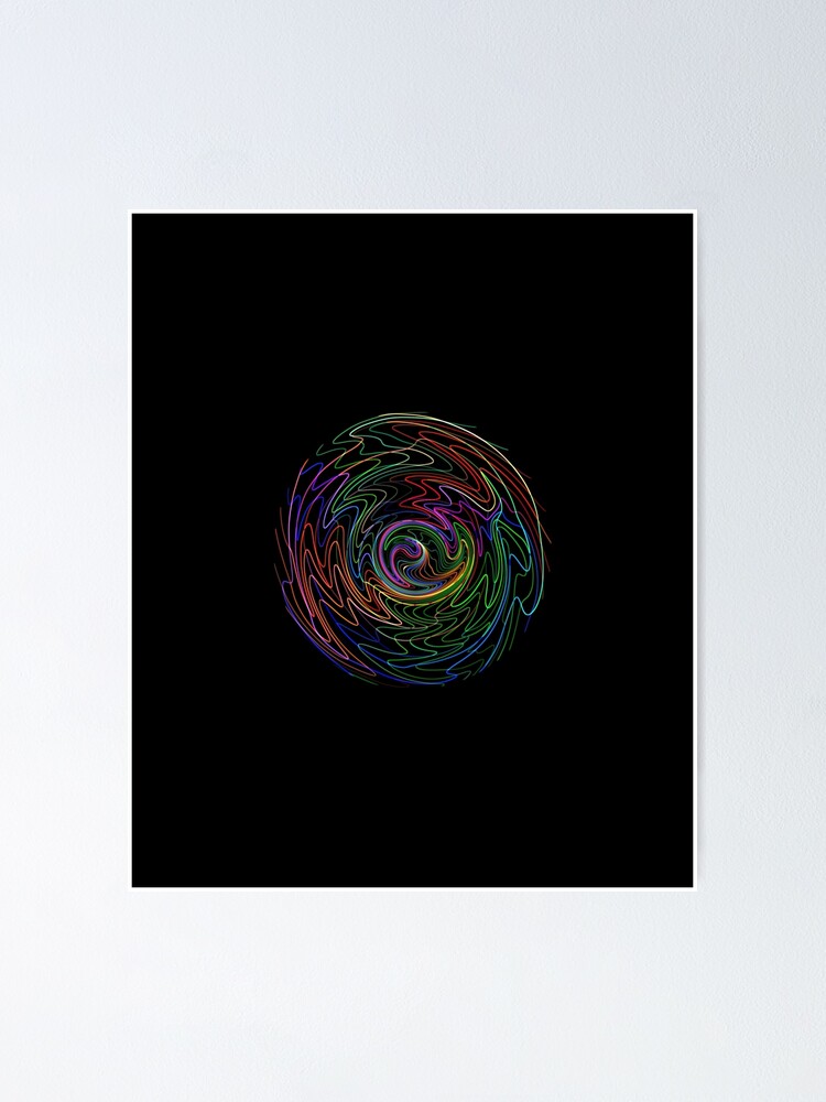 "Laser Color Wheel - Negative Laser Color Wheel" Poster by ArticaDesign ...