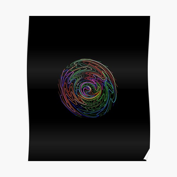 "Laser Color Wheel - Negative Laser Color Wheel" Poster by ArticaDesign ...