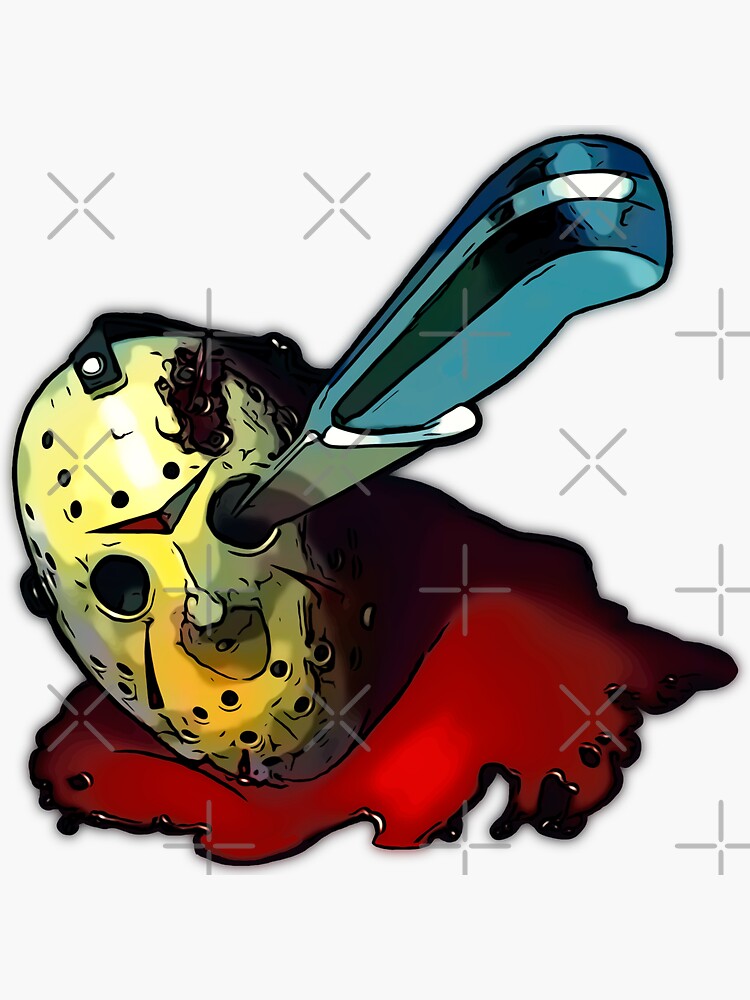 "Jason Friday the 13th mask" Sticker for Sale by alessiofano | Redbubble