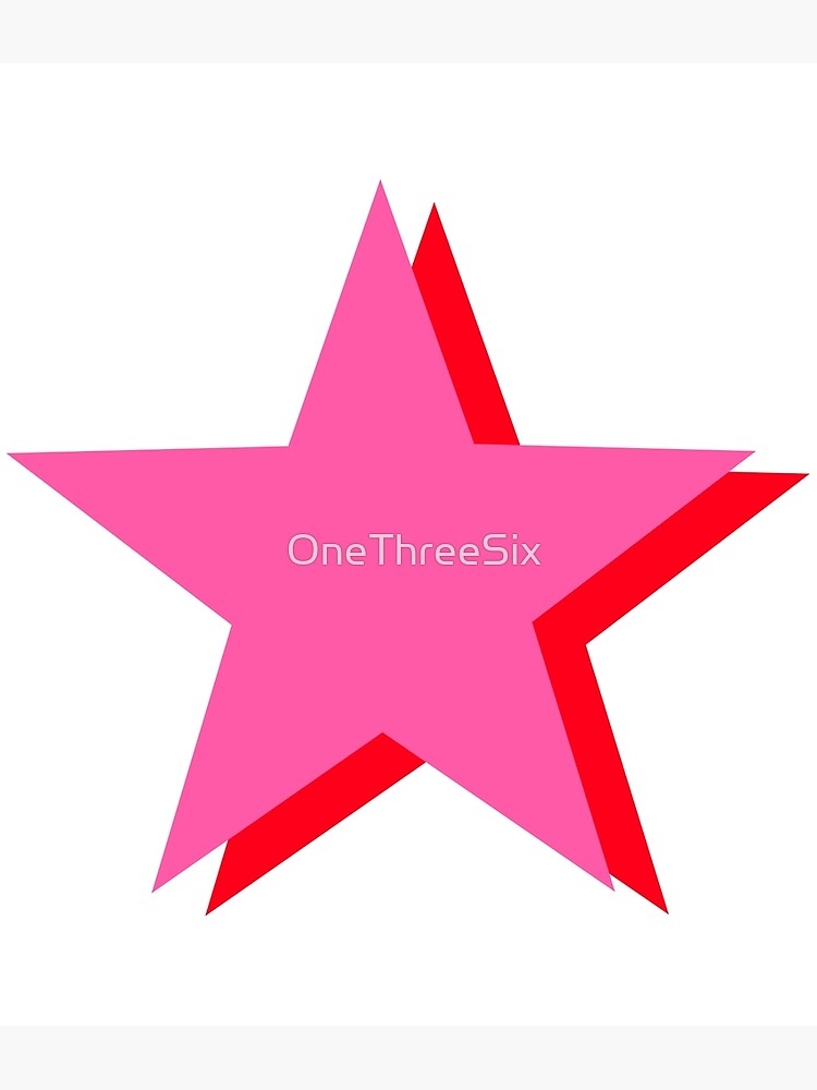 "Pink and Red Stars" Photographic Print by OneThreeSix | Redbubble