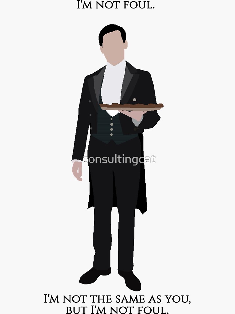 "Thomas Barrow - Downton Abbey" Sticker for Sale by consultingcat ...