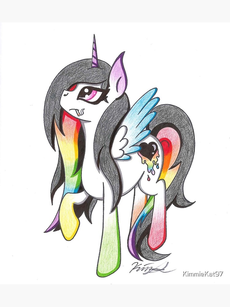 "Rainbow Alicorn Original MLP Pony" Poster by KimmieKat97 | Redbubble