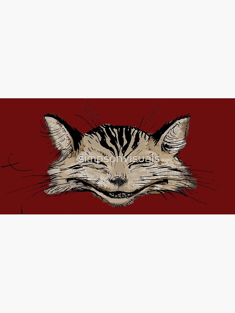 "Vintage Rackham Cheshire Cat Face" Art Print by simpsonvisuals | Redbubble