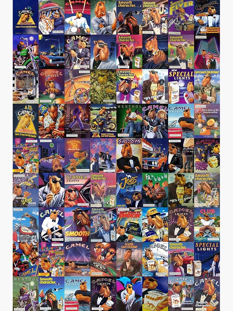"Joe Camel" Poster for Sale by Montage-Madness | Redbubble