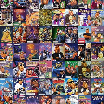 "Joe Camel" Sticker for Sale by Montage-Madness | Redbubble