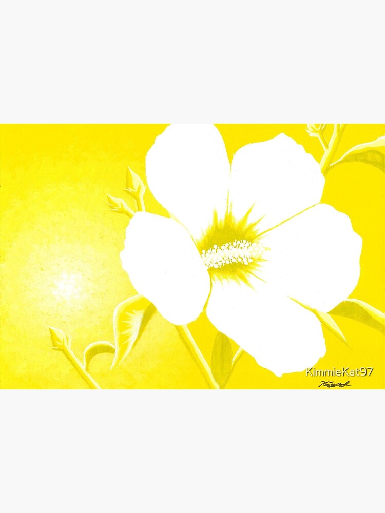 "Yellow Monochromatic Flower Painting" Art Print for Sale by ...