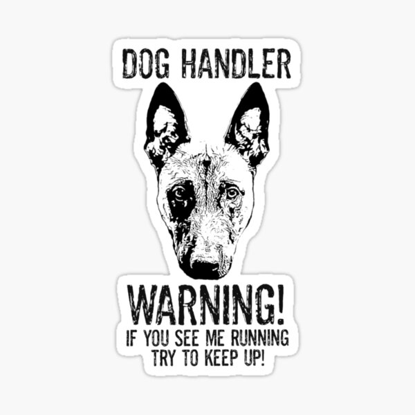 "Dog Handler" Sticker for Sale by RockDog-Shop | Redbubble