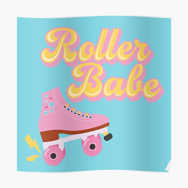 "RollerBabe" Poster by Monique-designs | Redbubble