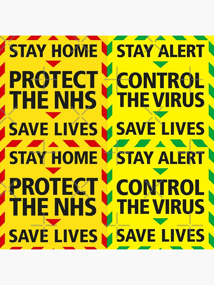 "Stay alert control the virus save lives " Sticker for Sale by ...