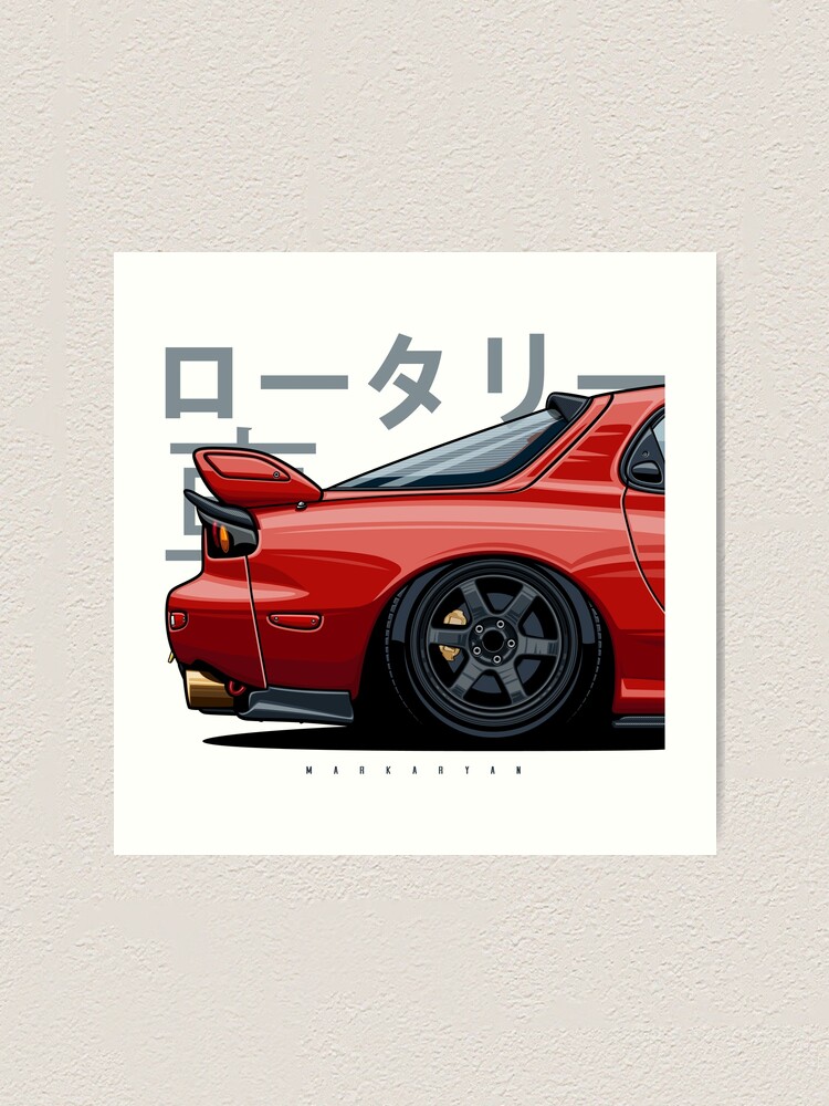 "Rotary RX7" Art Print for Sale by OlegMarkaryan | Redbubble
