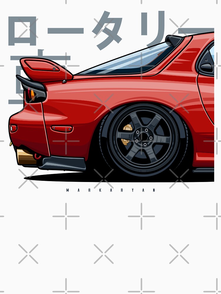 "Rotary RX7" Essential T-Shirt for Sale by OlegMarkaryan | Redbubble