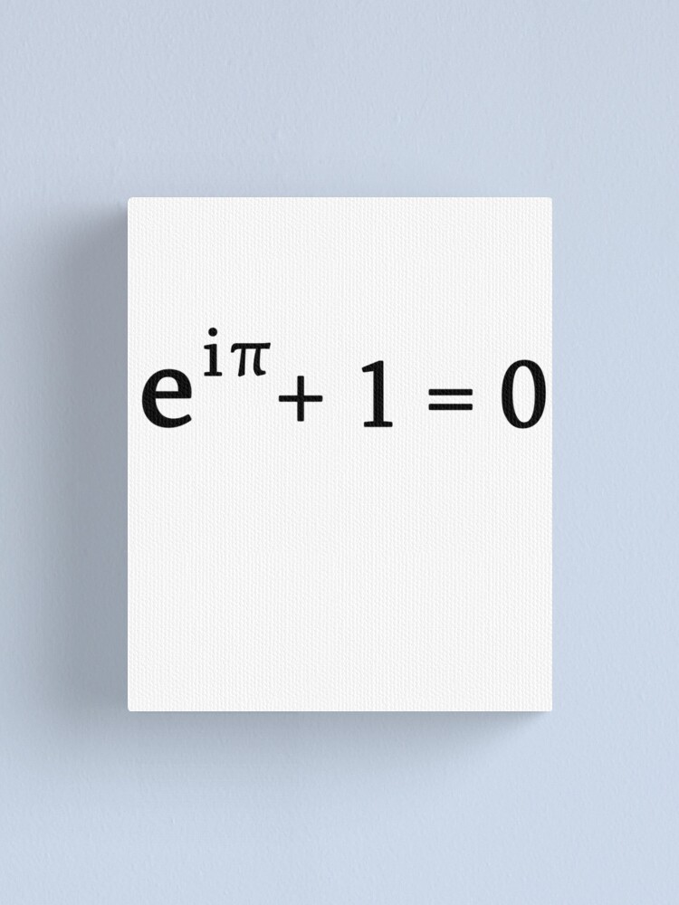 "Euler identity math mathematician nerd science pi" Canvas Print by ...