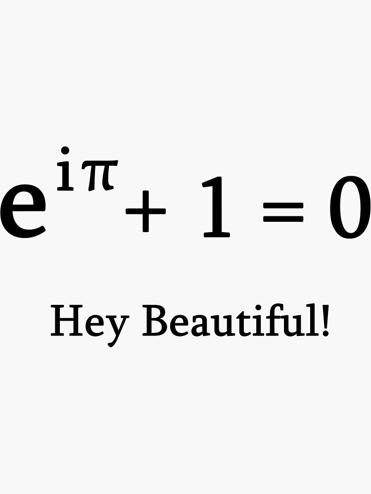 "Euler identity math mathematician nerd science pi" Sticker by LeMuesch ...