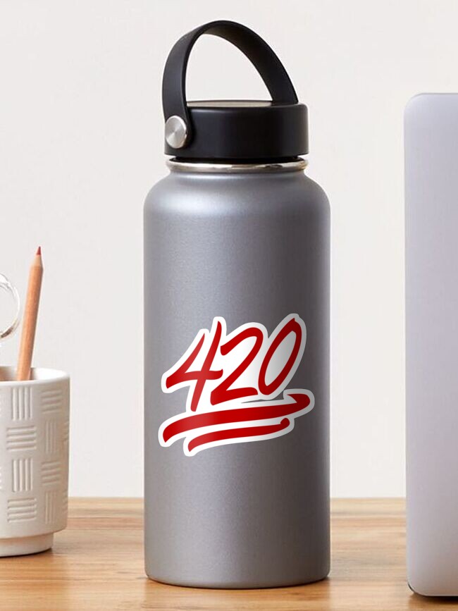 "420 Emoji Sticker" Sticker for Sale by mikehustle | Redbubble