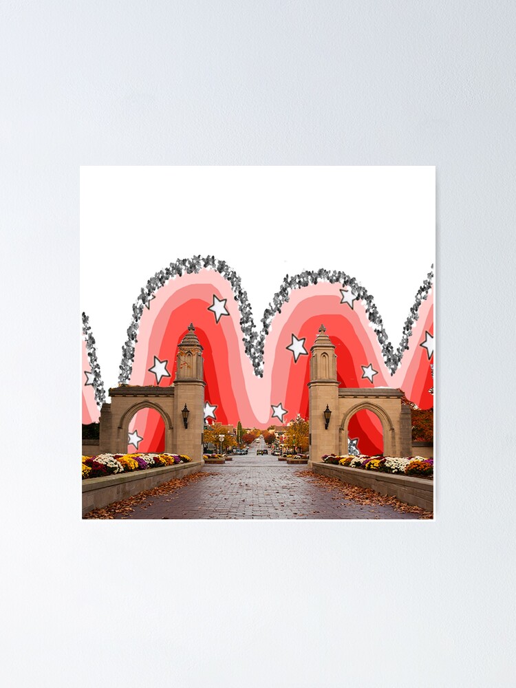 "Sample Gates Aesthetic Indiana University Sticker " Poster for Sale by ...