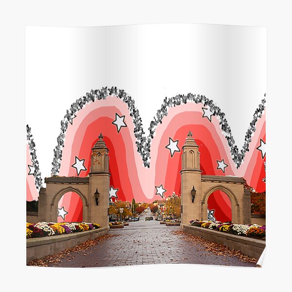 "Sample Gates Aesthetic Indiana University Sticker " Poster for Sale by ...