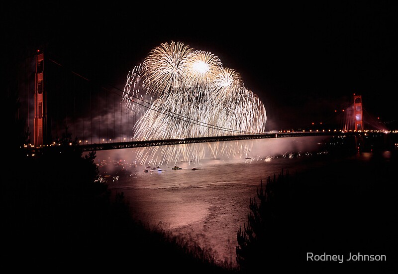 "Fireworks - 75th Anniversary of the Golden Gate Bridge" by Rodney ...