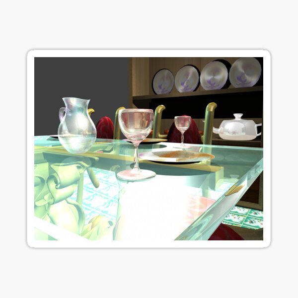 "3D Interior" Sticker by Nandika-Dutt | Redbubble