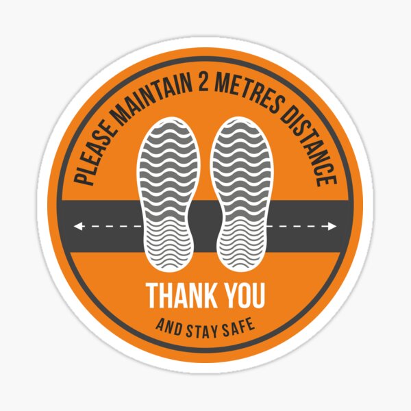 "Stay 2 Metres Away - Social Distance / Social Distancing / Maintain ...