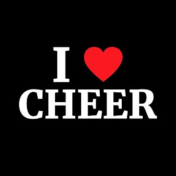 "I Love Cheer Heart " Poster for Sale by brandonv111 | Redbubble