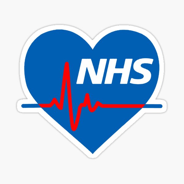 "Love NHS;" Sticker by StickerApe | Redbubble