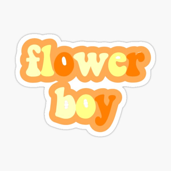 "flower boy" Sticker by kellynicmac | Redbubble