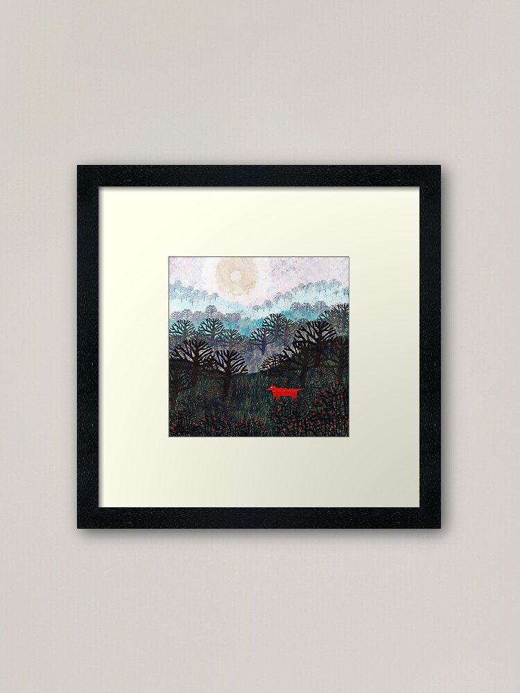 "Dotty fox in the morning mist" Framed Art Print for Sale by ...