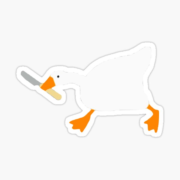 "Untitled Goose Game" Sticker for Sale by GiulisLulis | Redbubble