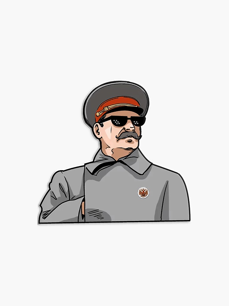 "Stalin" Sticker by Slimqps | Redbubble
