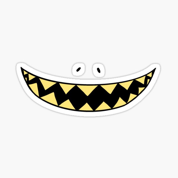 "Grin wide" Sticker by DizzyDesigner | Redbubble