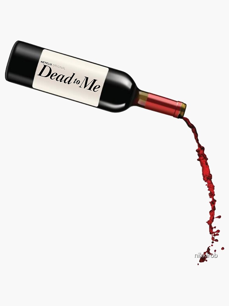 "Dead To Me" Sticker for Sale by nikkirob | Redbubble