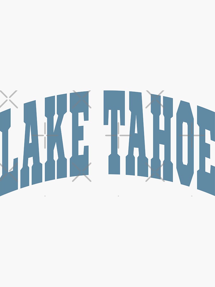 "Lake Tahoe Varsity Lettering Design" Sticker for Sale by rydland ...