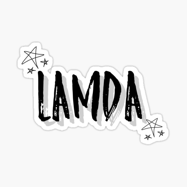 "greek letter lamda" Sticker for Sale by Kaykay630 | Redbubble