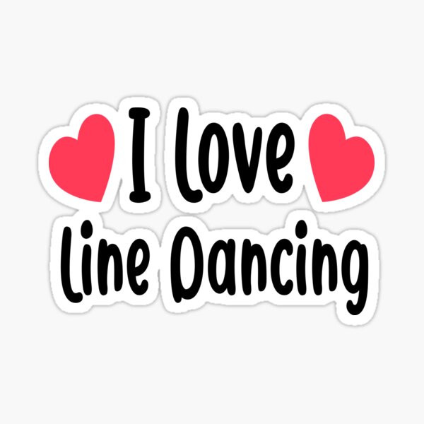 "Cute Line Dancing Gift Country Dance Western Dancer" Sticker for Sale ...