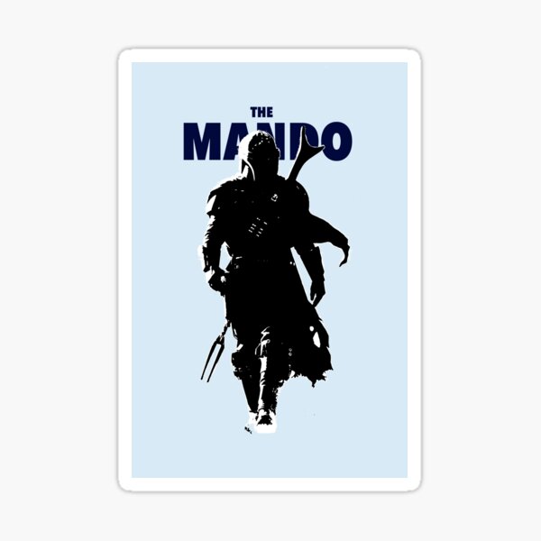 "MANDO ‘THE MANDO’" Sticker for Sale by Rocket Fox | Redbubble