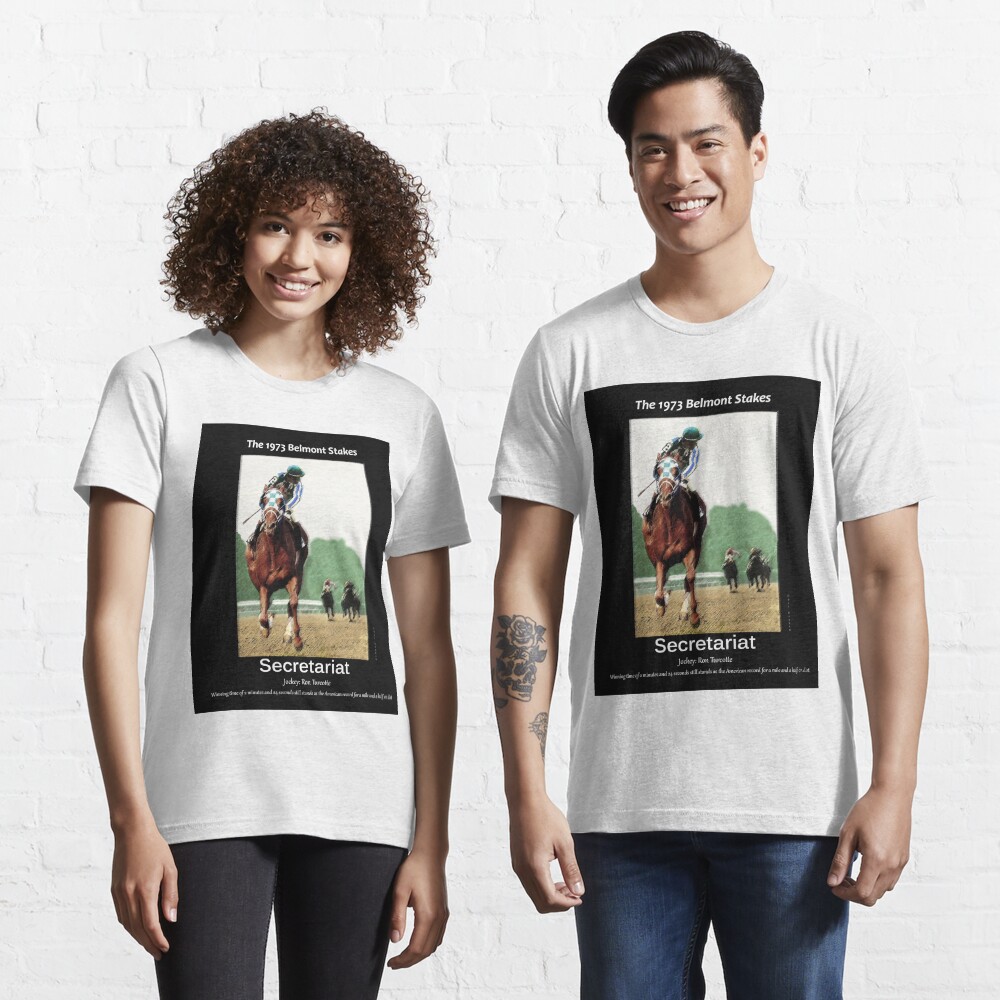 "Secretariat Winning the 1973 Belmont Stakes" T-shirt for Sale by ...