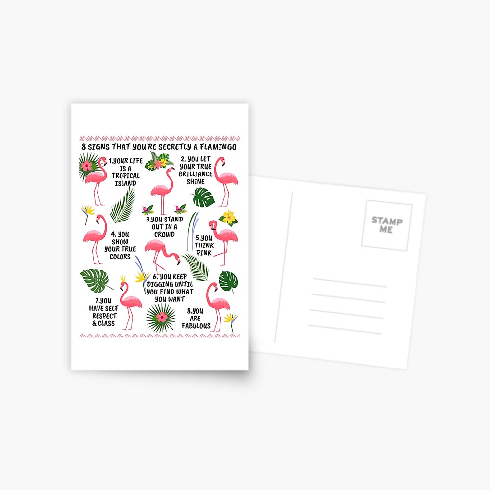 "Eight Signs That You Are Secretly a Flamingo Crazy Flamingo Lady Funny ...