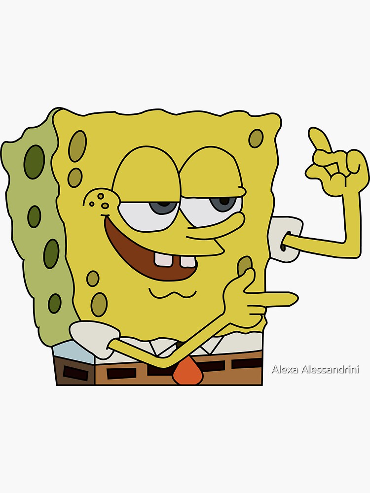 "Spongebob Yeah" Sticker by 618LexaR | Redbubble