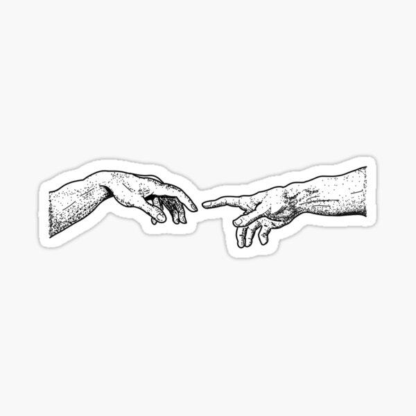 "creation of adam" Sticker for Sale by gilbertb | Redbubble