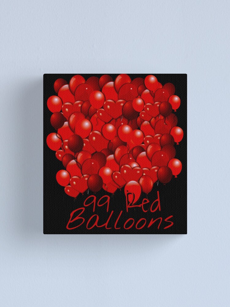 "99 Red Balloons Art" Canvas Print by Alondra | Redbubble