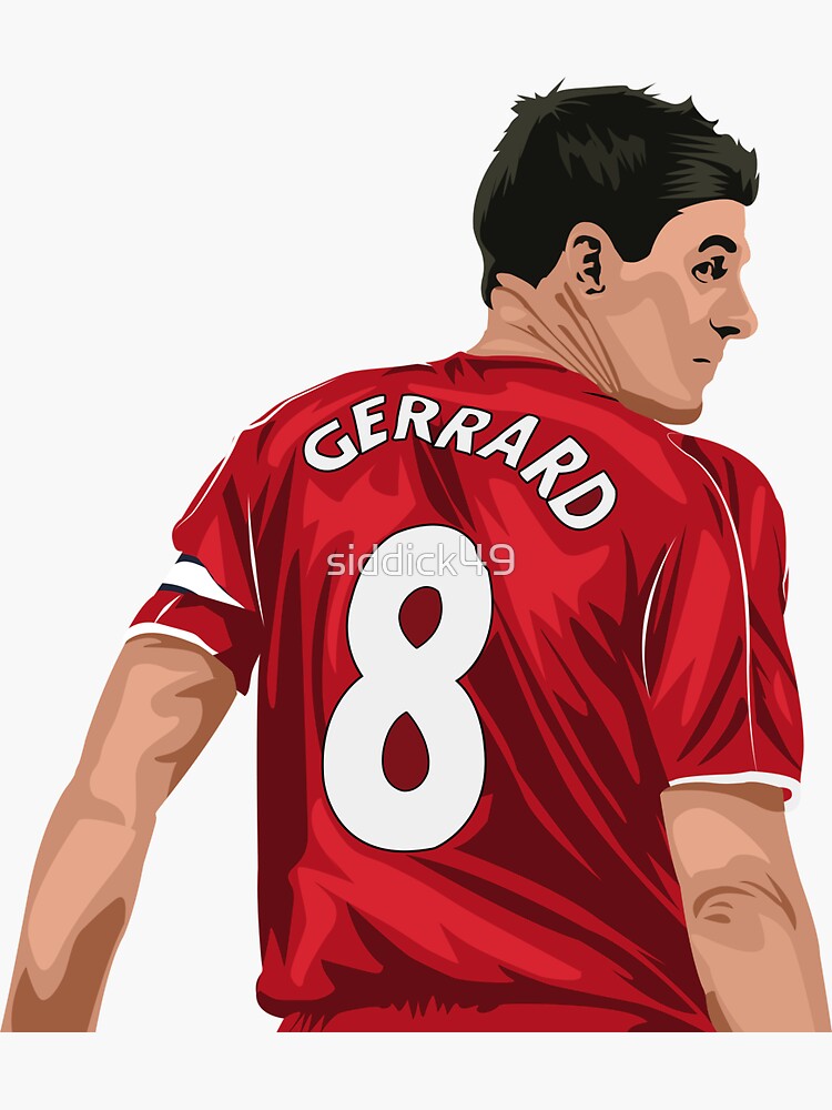 "Steven Gerrard" Sticker for Sale by siddick49 | Redbubble