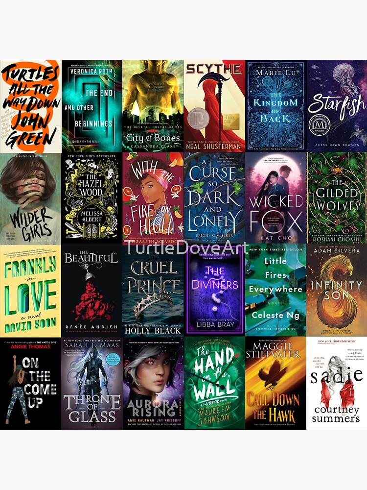 "YA Book covers Favorites Edition Rainbow" Poster for Sale by ...