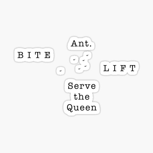 Ant Sticker For Sale By Lilytreeart Redbubble