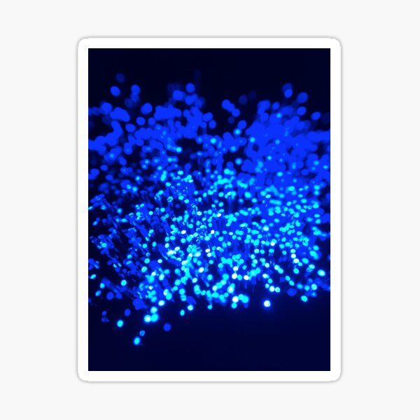 "Fiber Optic Blue" Sticker for Sale by eyly | Redbubble